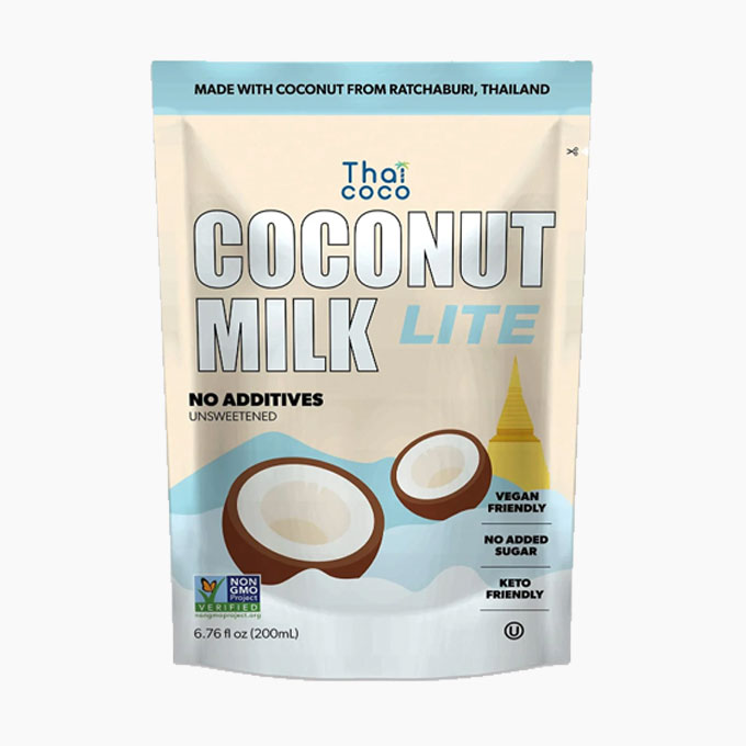 Coconut Milk Lite No Additives Unsweetened - Thai Food Processors ...