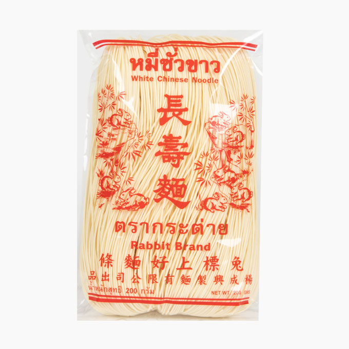 White Chinese Noodle 400 G. Rabbit Brand - Thai Food Processors ...